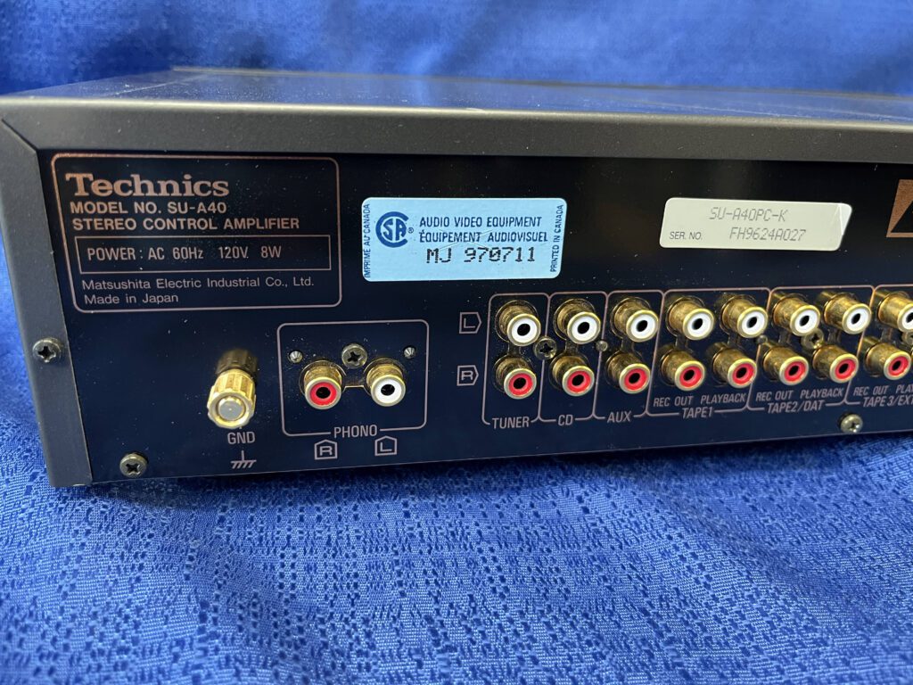Technics SU-A40 Preamplifier – Innovative Audio